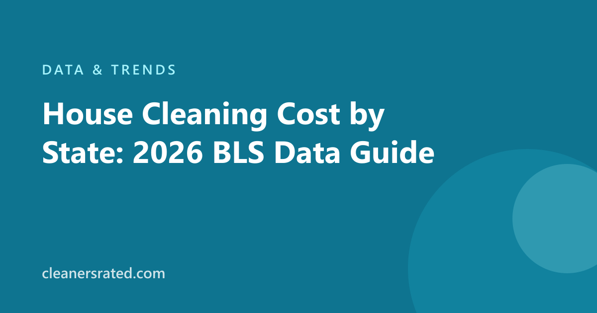 House Cleaning Cost by State: 2026 BLS Data Guide